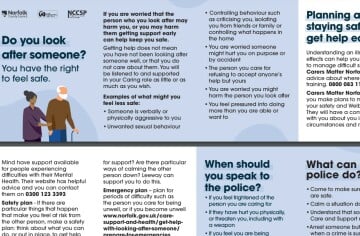 Leaflets and posters | Norfolk Safeguarding Adults Board