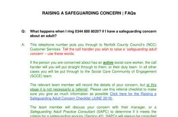 Documents, templates and forms | Norfolk Safeguarding Adults Board