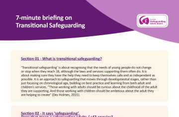 7 minute briefings | Norfolk Safeguarding Adults Board