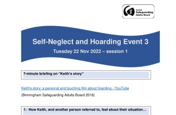 7 minute briefings | Norfolk Safeguarding Adults Board